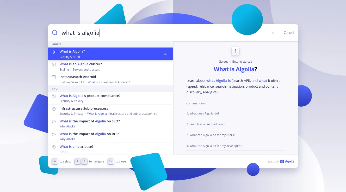 Algolia, intelligent search - Codeurs